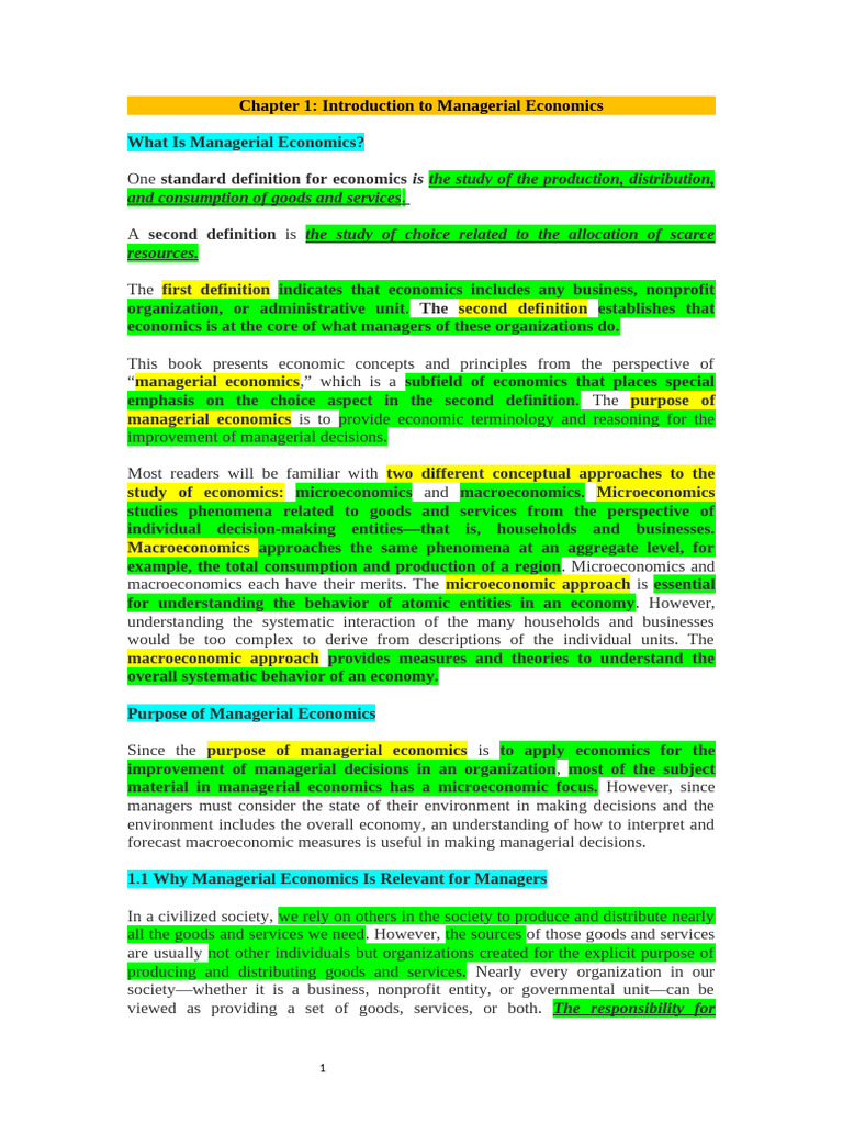 Ae11 Chapter 1 Lecture Summary | PDF