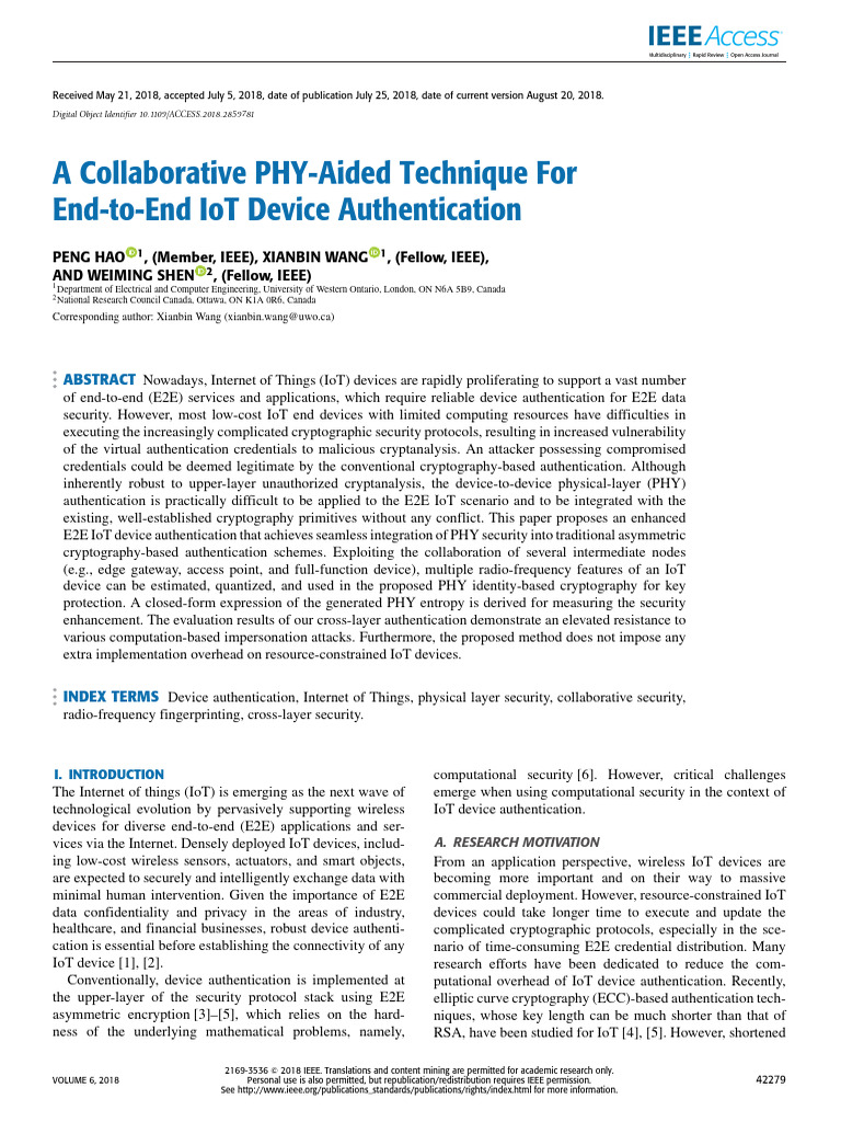 A Collaborative PHY-Aided Technique For End-to-End IoT Device ...