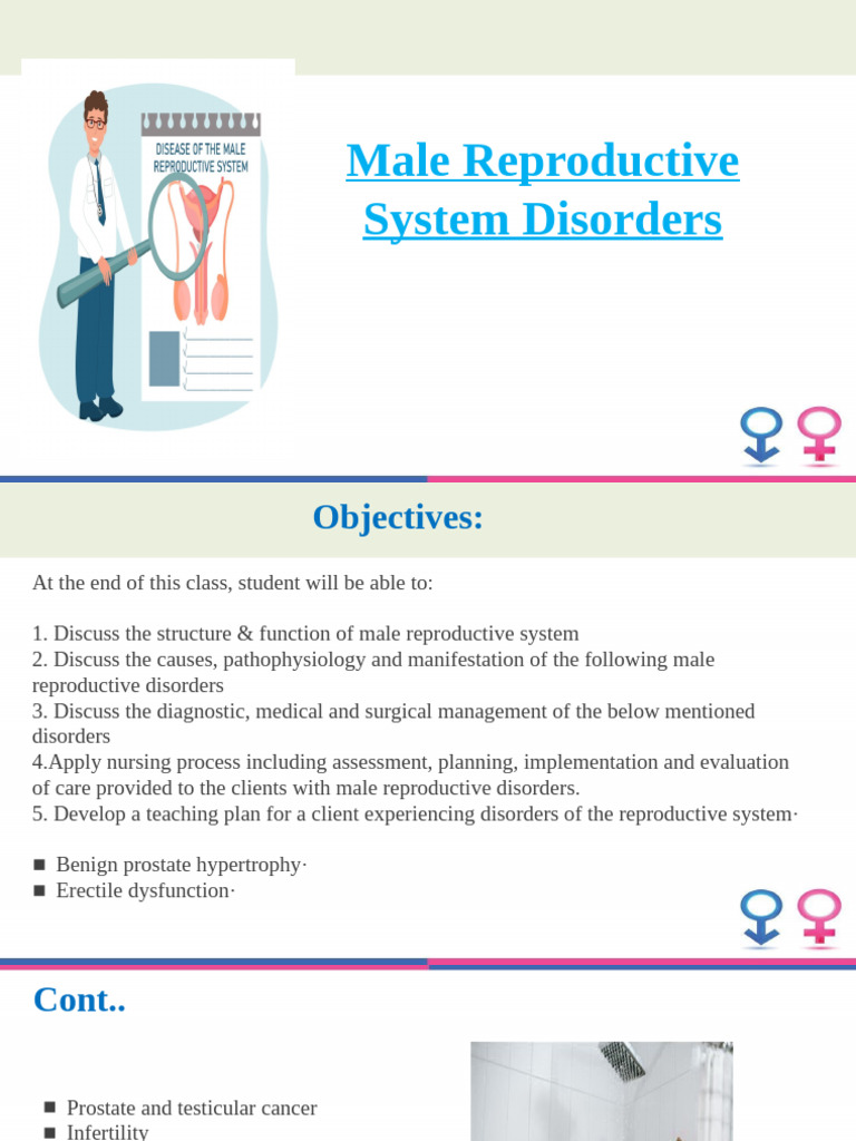 Male Reproductive System Disorders.ppt | PDF