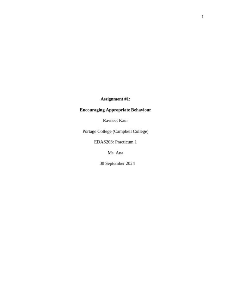 Assignment 1 (practicum) | PDF