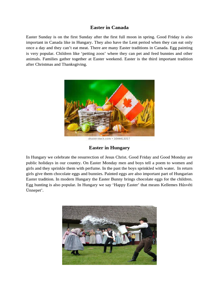 Easter in Canada | PDF | Social Science