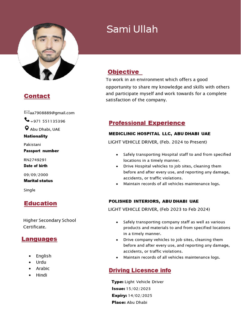 Sami Ullah CV | PDF