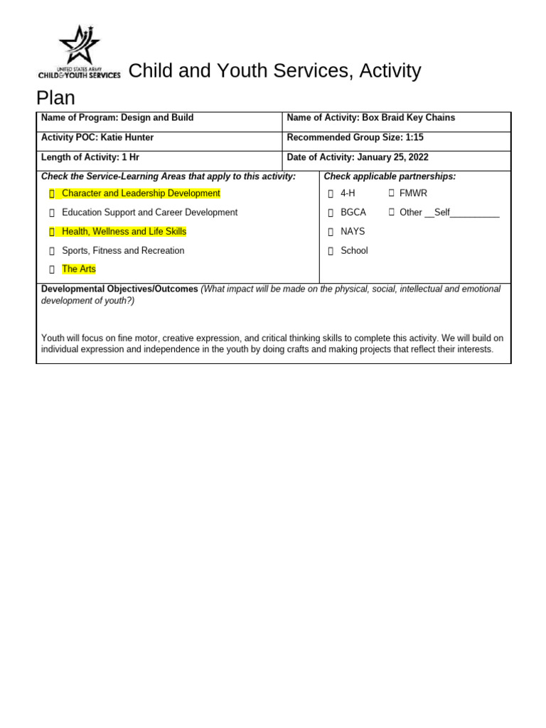 Box Braid Key Chains | PDF