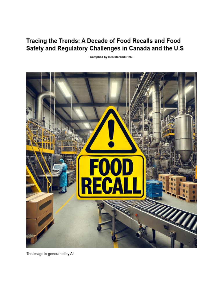Tracing The Trends A Decade of Food Recalls 1726771418 | PDF