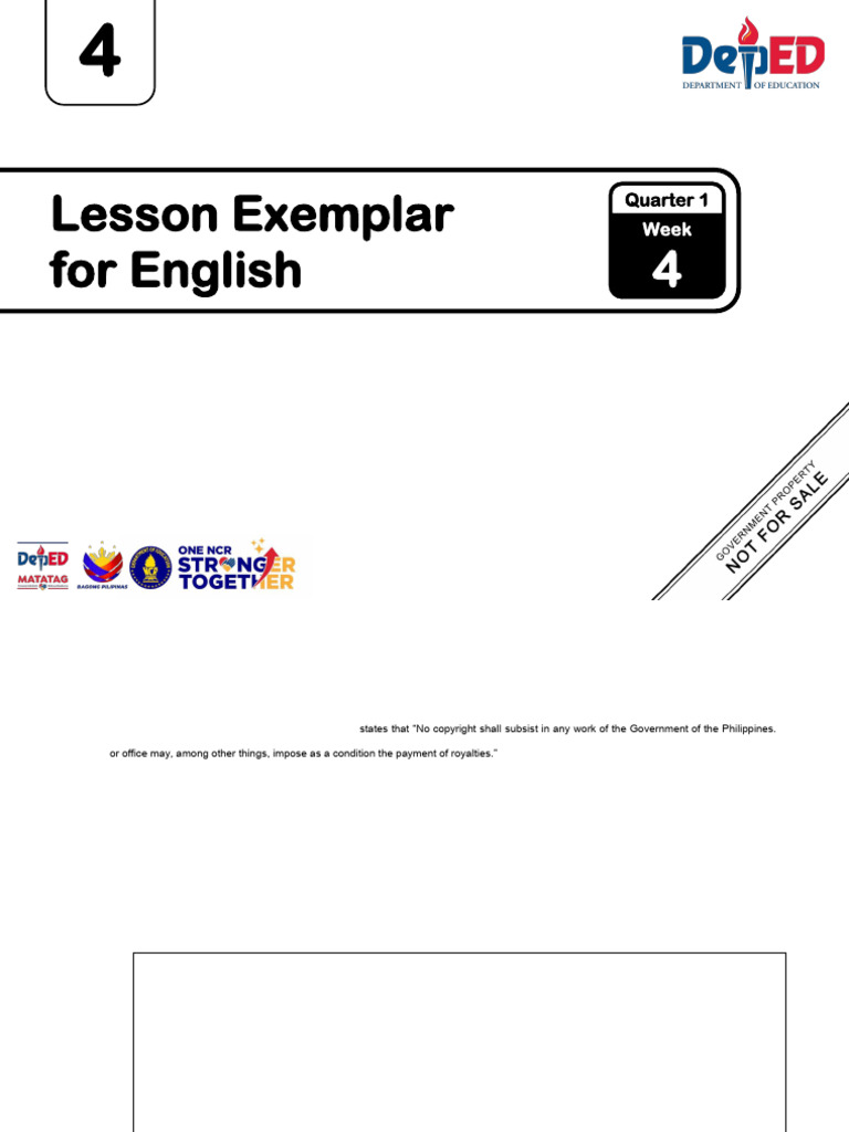 LE G4 English Q1 Wk4 | PDF