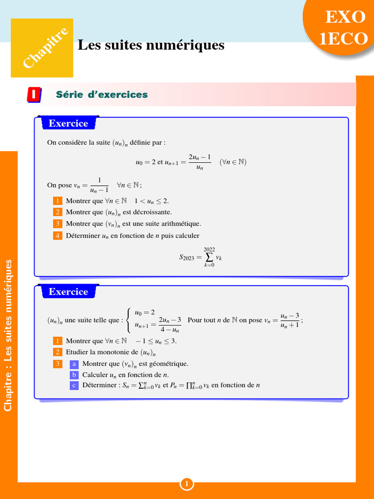 04-Les-suite-numeriques-exo-steinmaths | PDF