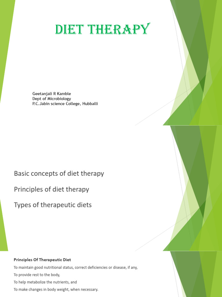 Diet Therapy | PDF