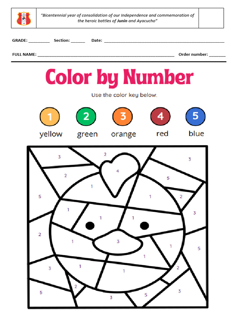 Color The Picture 01 | PDF