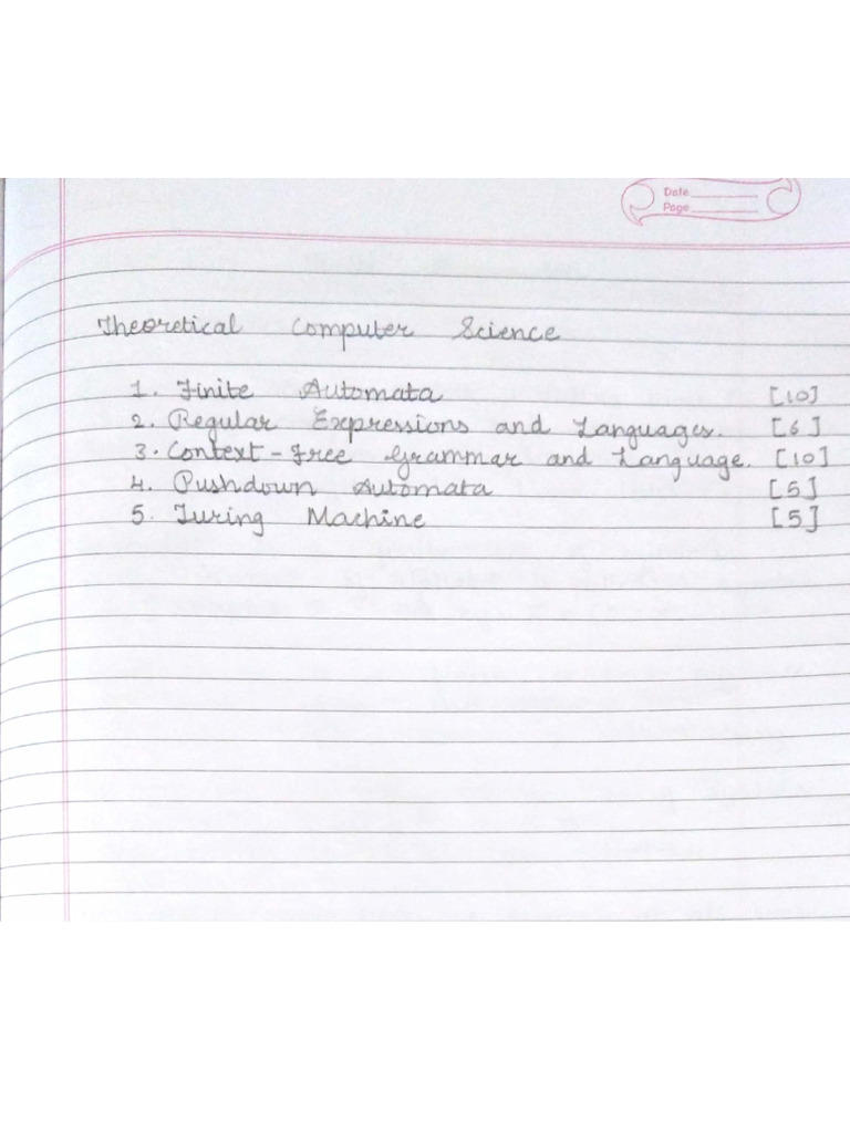 SEM5 TCS Unit1,2,3.@j | PDF