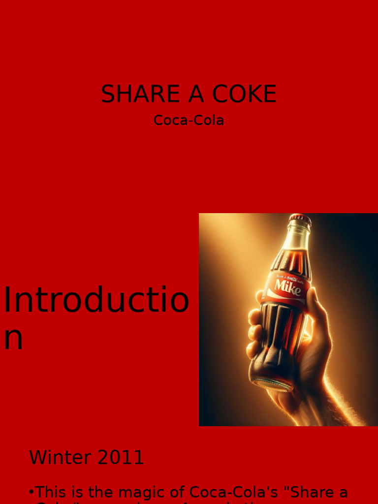Share a Coke Presentation Business | PDF