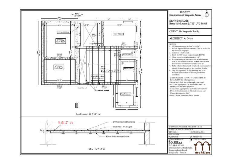 3.1B - Beam Layout - 710 - Jain Farms | PDF