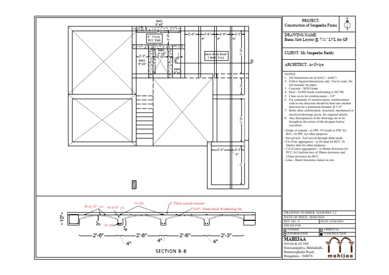 3.2A - Beam Layout - 10 - Jain Farms | PDF