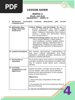 Lesson Guide Grade 4 English Quarter 1 Week 7 | PDF | Emotions | Art