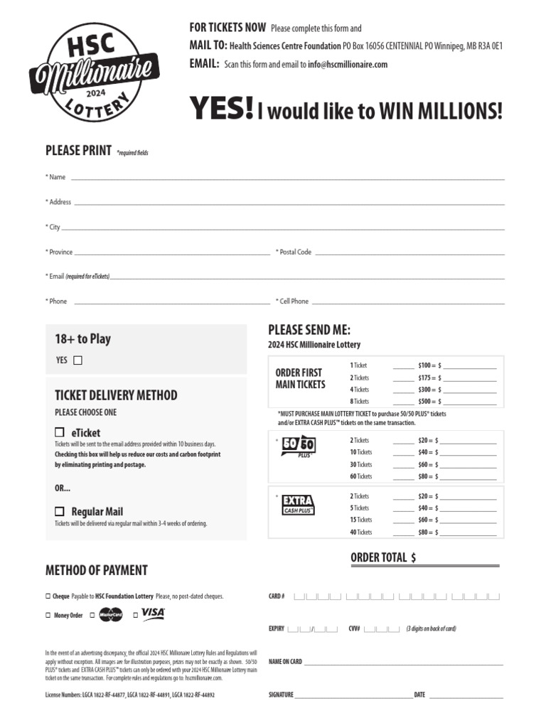 2024 HSC Order Form | PDF