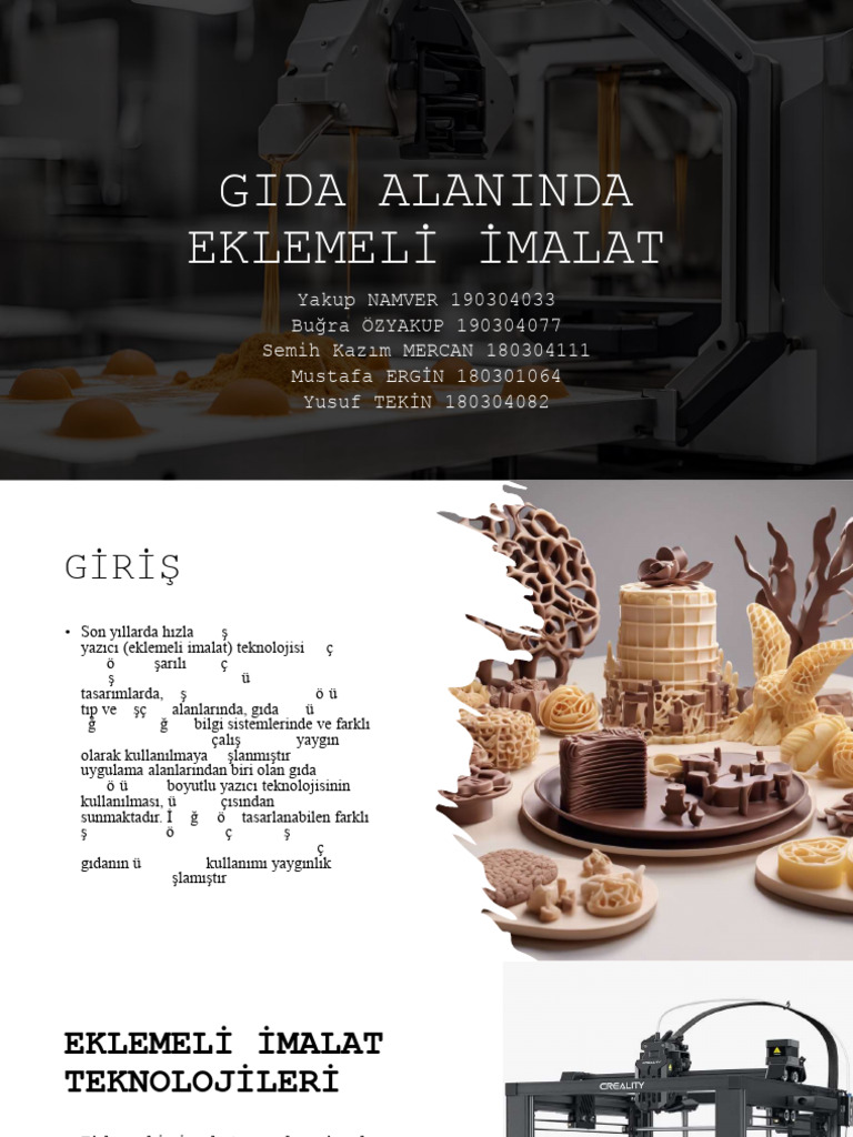 GIDA ALANINDA EKLEMELİ İMALAT | PDF