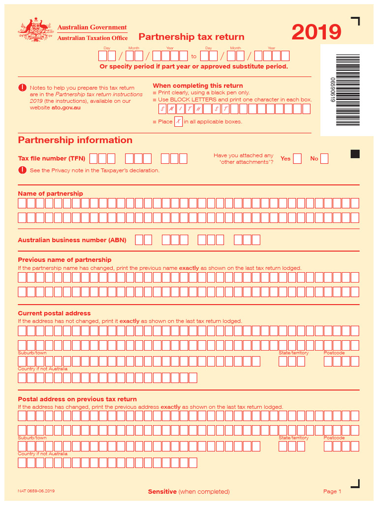 Partnership-tax-return-2019 | PDF