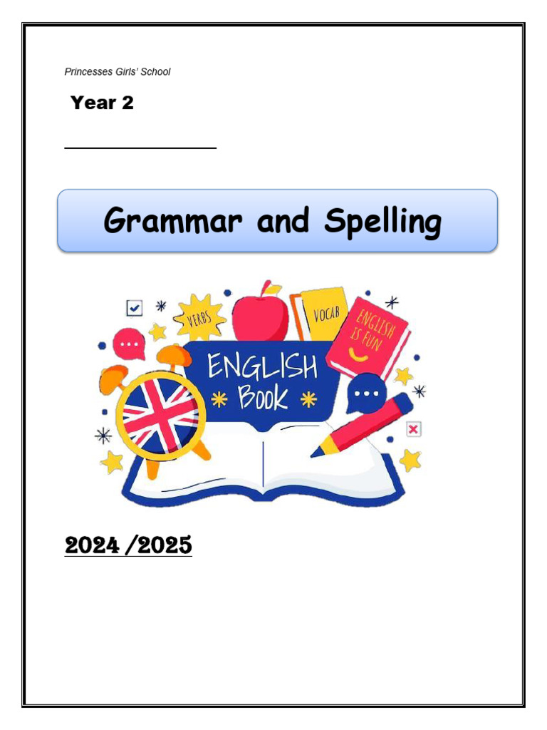 Grammar Booklet Year 2 First Term | PDF