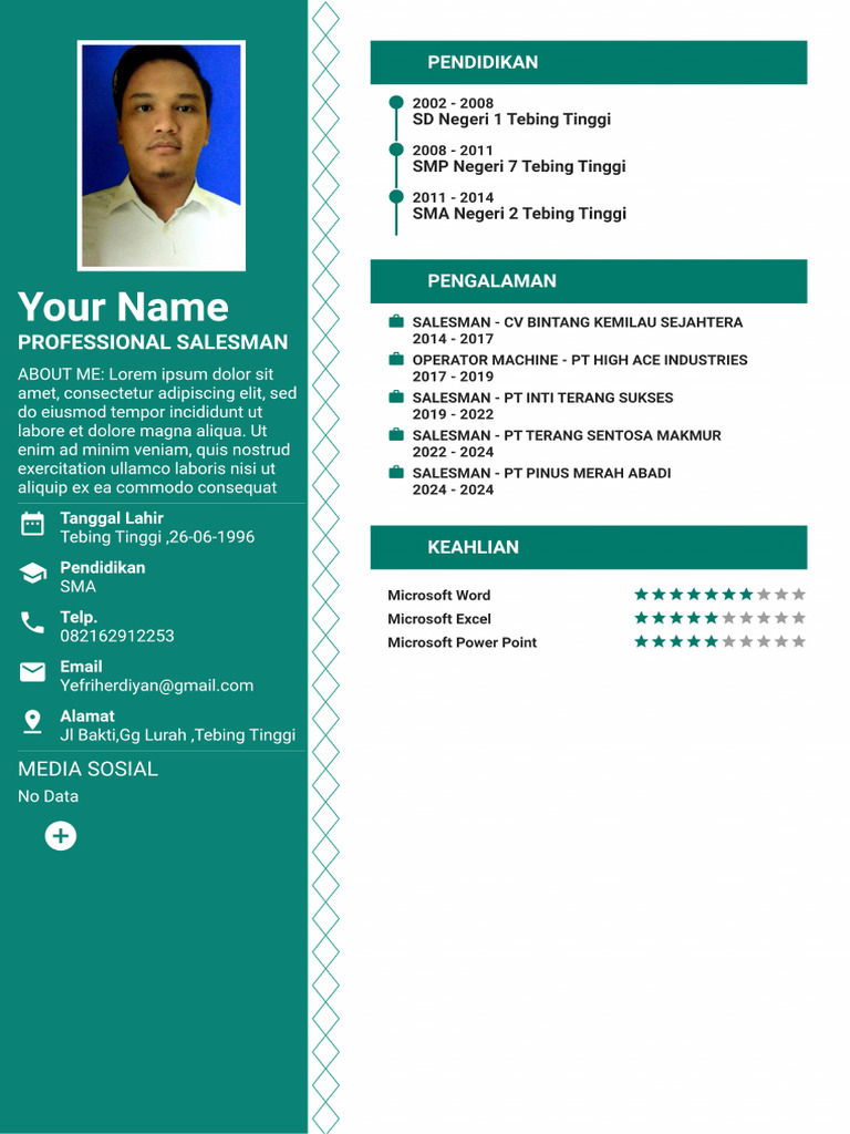 CV Yefri | PDF