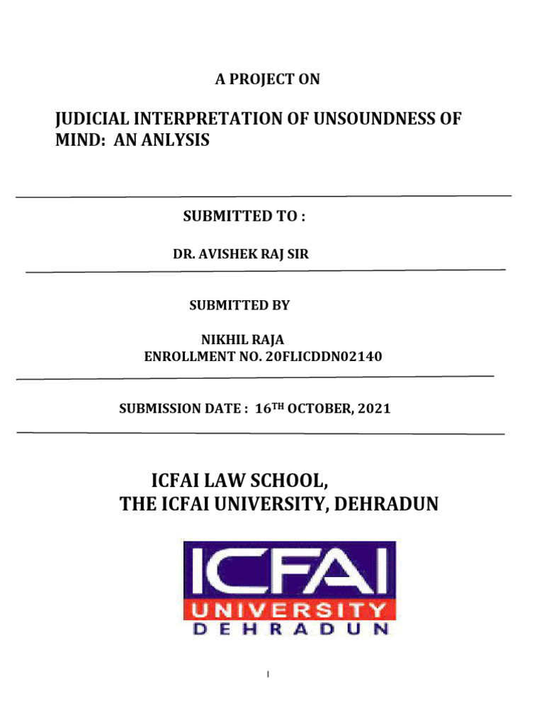 Ipc Assignment Sem 3 | PDF | Insanity Defense | Burden Of Proof (Law) Ipc Assignment Sem 3 | PDF | Insanity Defense | Burden Of Proof (Law)