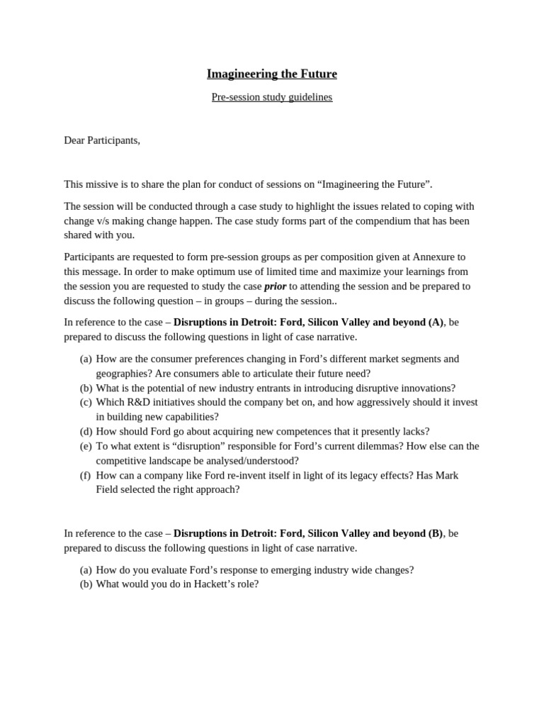 Study Guide - Imagineering Future | PDF