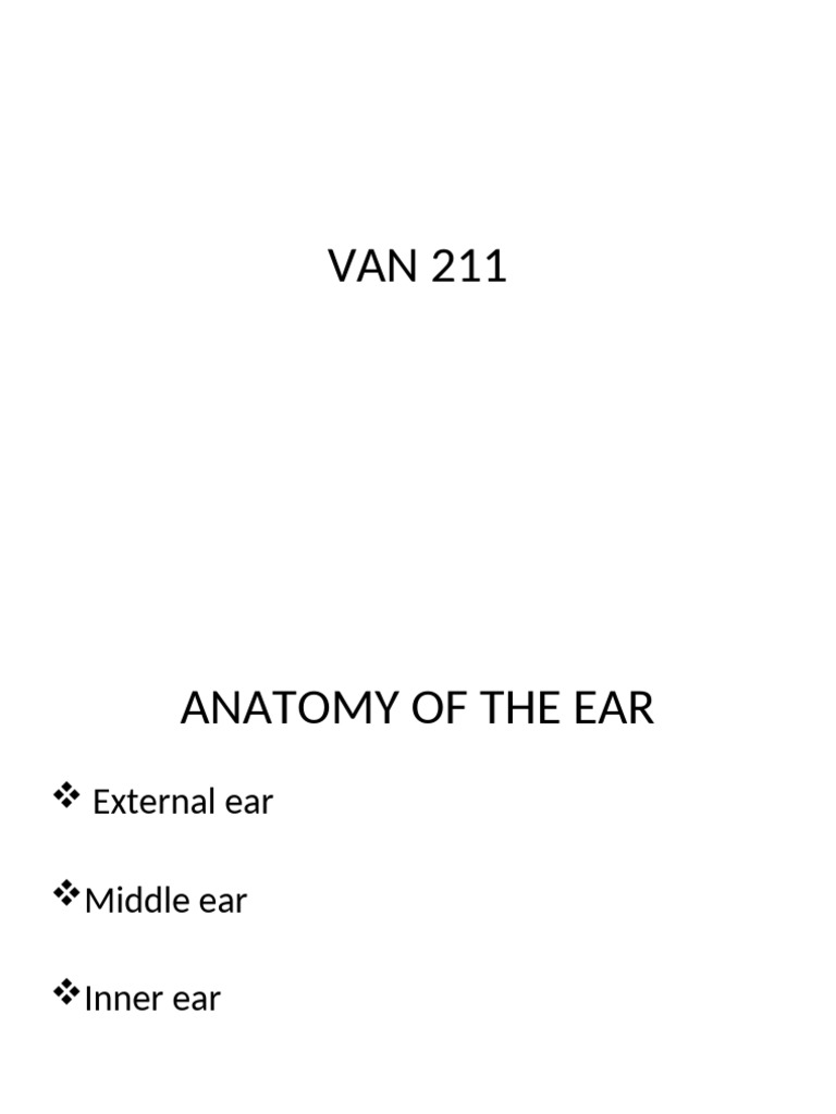 VAN 211 | PDF
