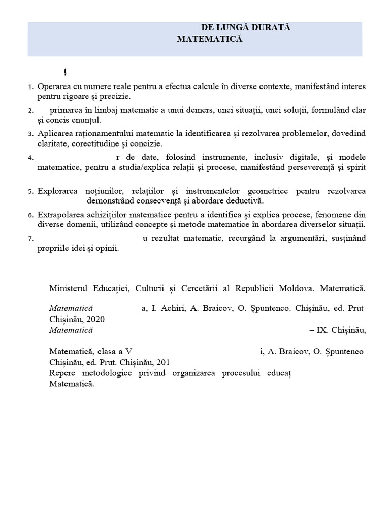 Proiect Didactic Clasa 6 Matematica | PDF