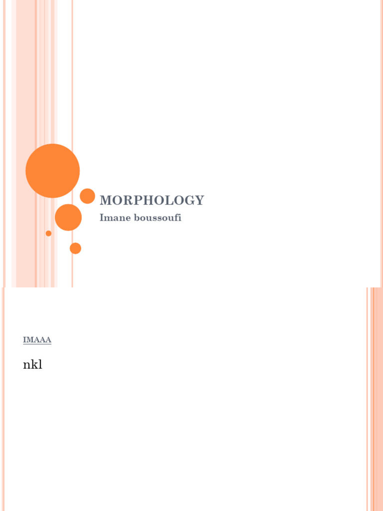 Morphology | PDF