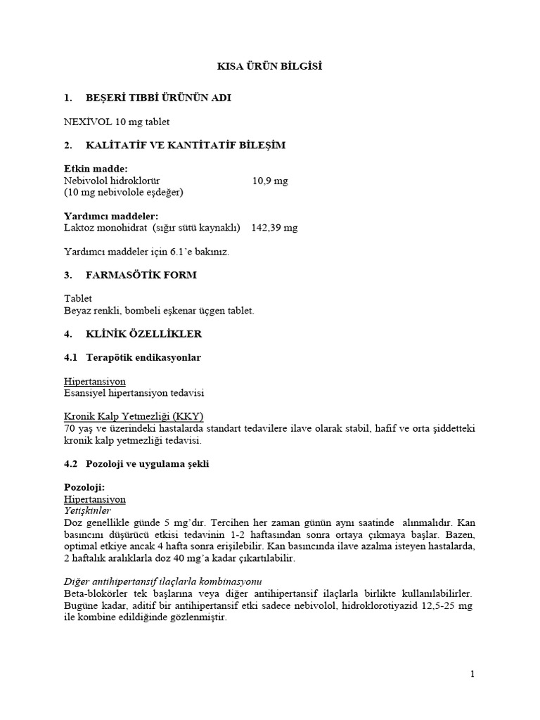 Nexivol 10 MG Tablet | PDF