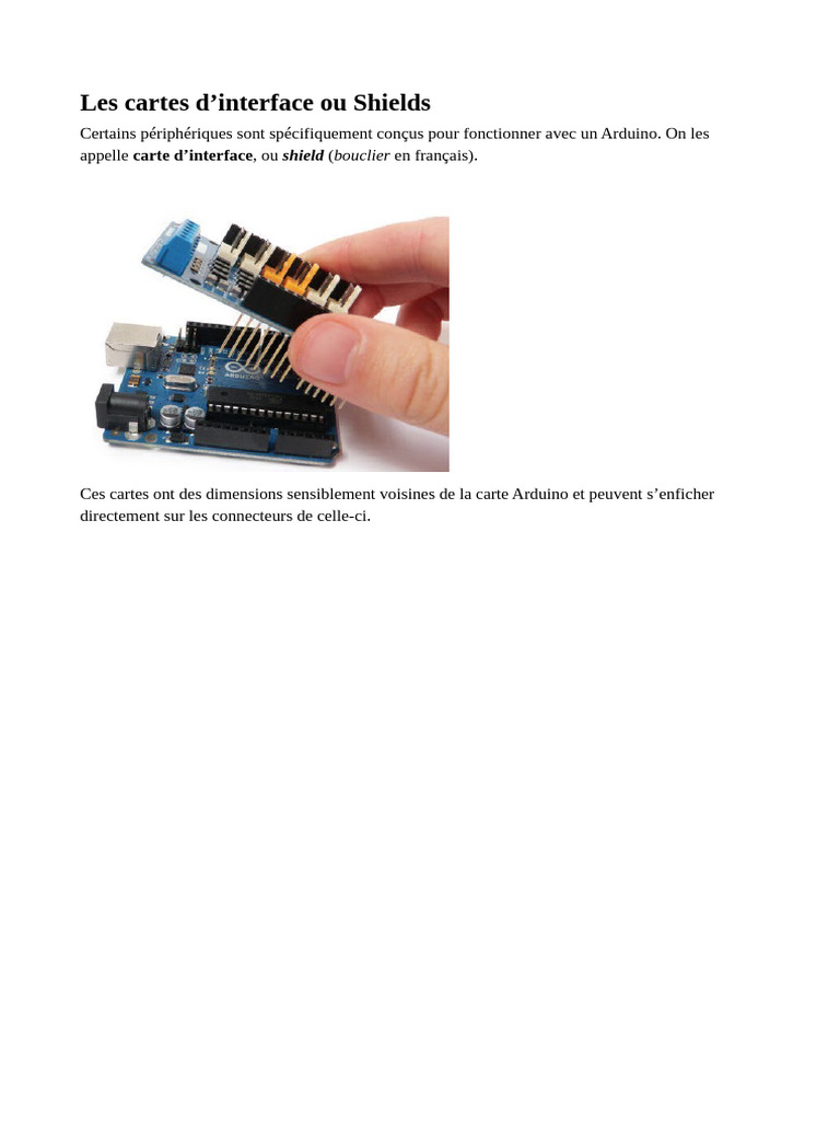 Presentation Arduino Shield | PDF