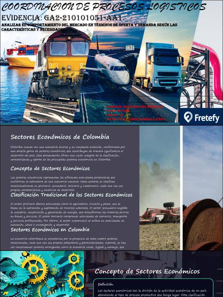 Sectores Económicos en Colombia: Análisis | PDF | Colombia | Agricultura