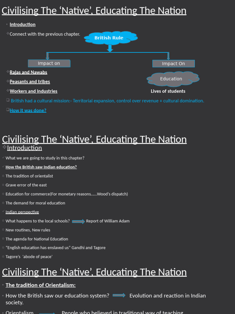 Civilising The Native Educating The Nation | PDF | Orientalism ...