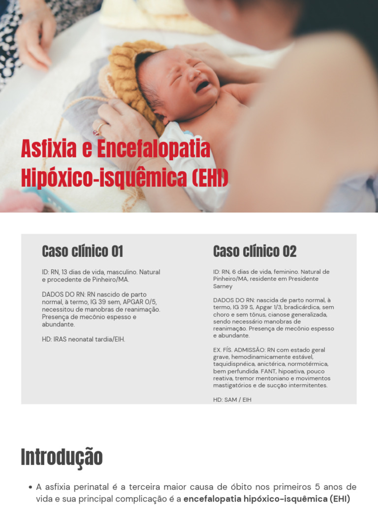 Asfixia e Encefalopatia Hipóxico-Isquêmica | PDF