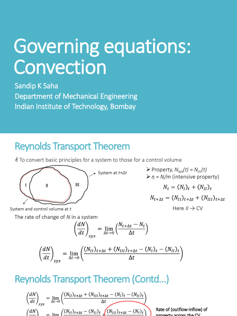 Conservation equations_convection | PDF