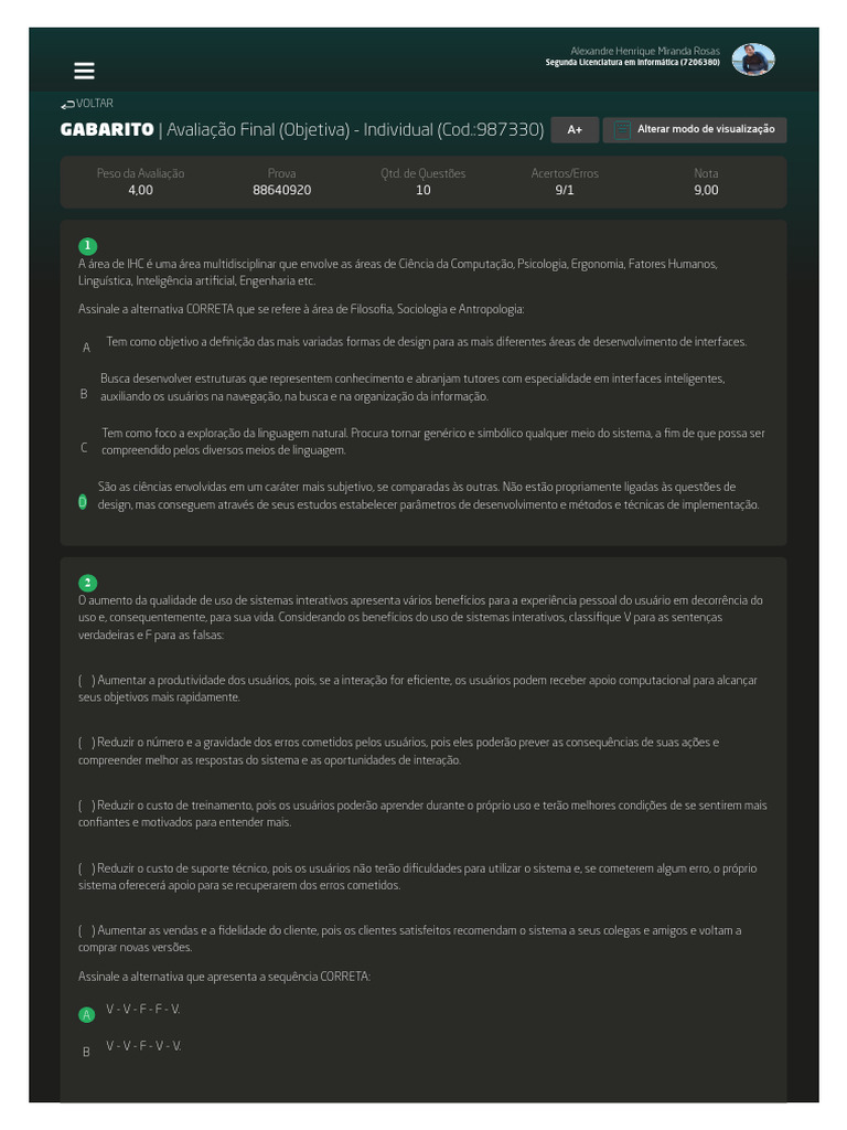 Prova Final IHC | PDF