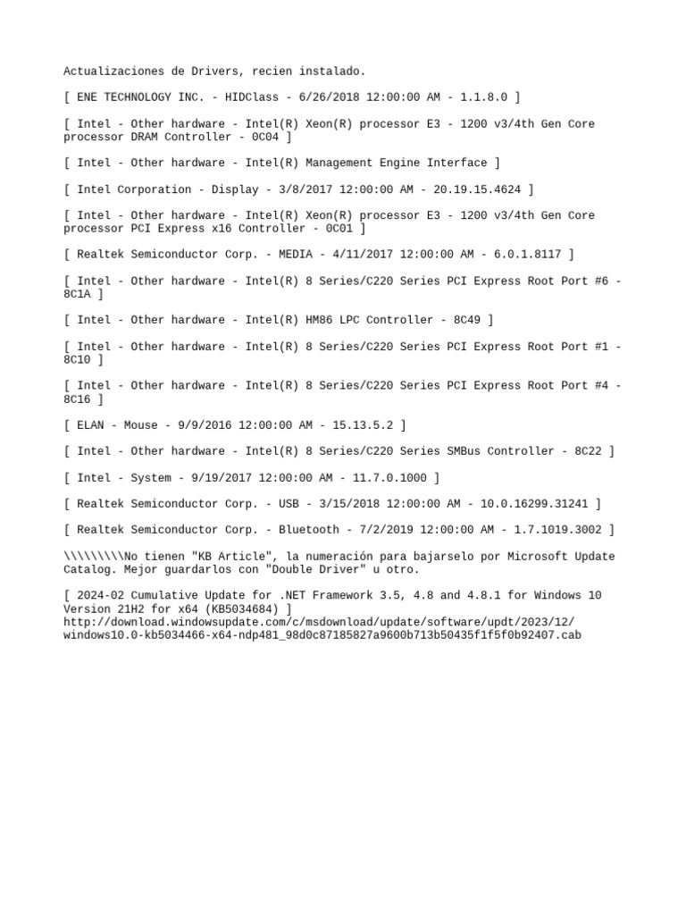 Actualizaciones Drivers Windows10 LTSC | PDF
