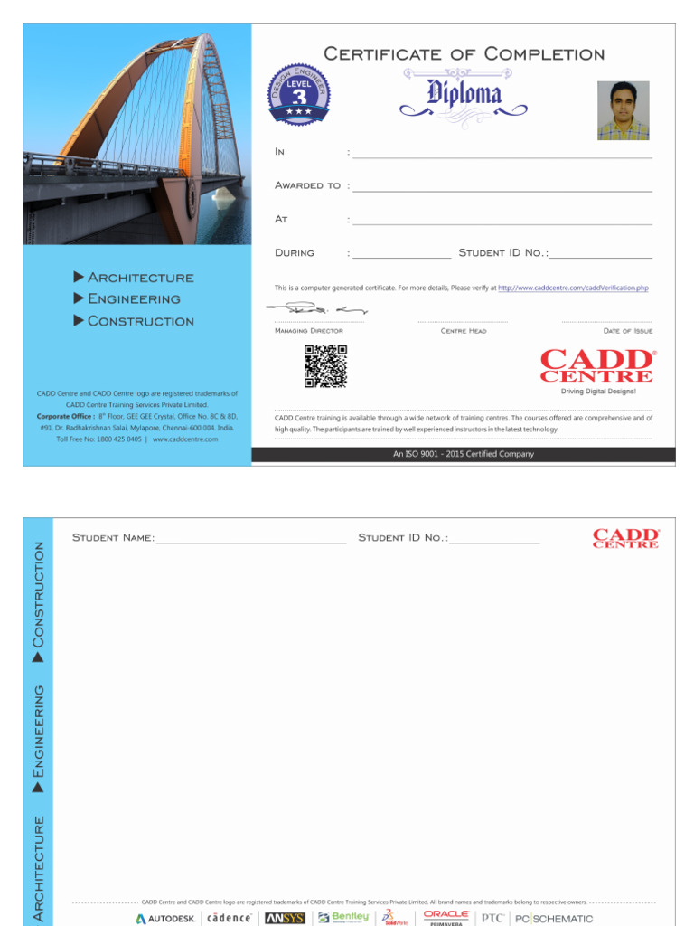 certificate_AutoCad_&_Revit | PDF