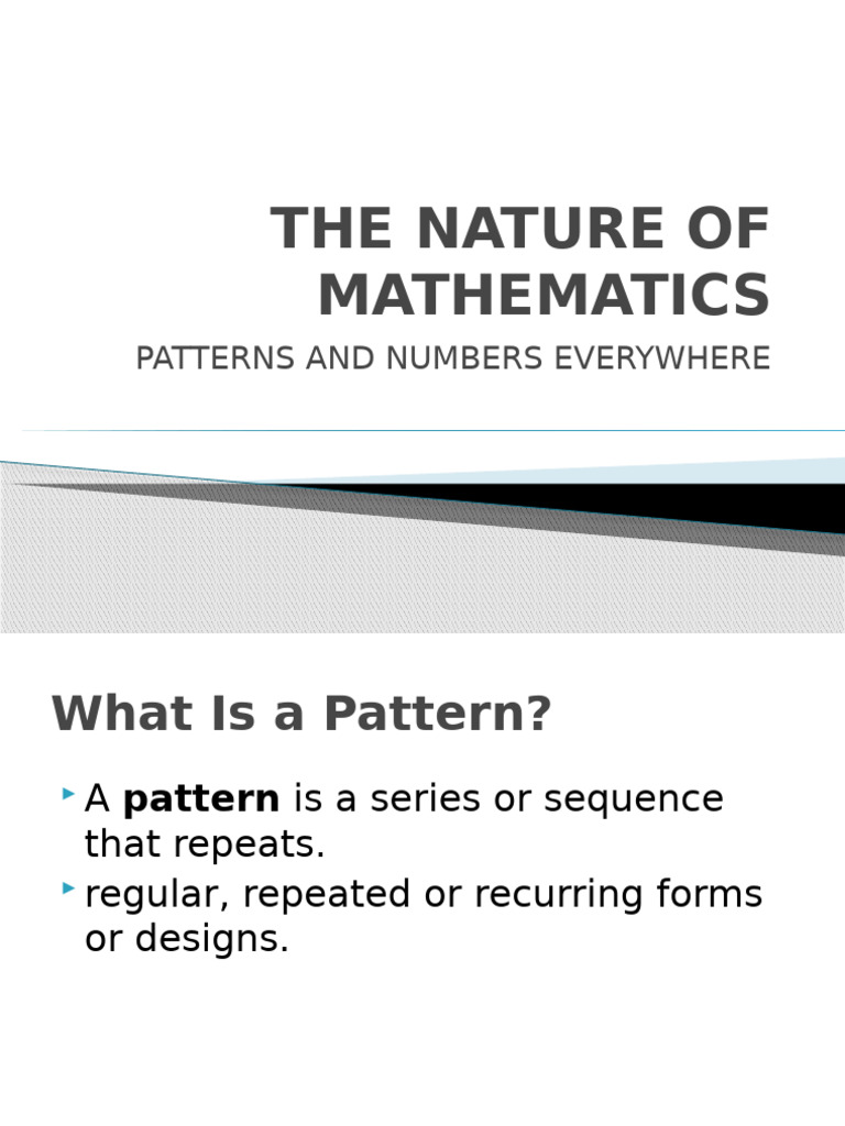 Lesson 1 Patterns and Numbers Everywhere | PDF