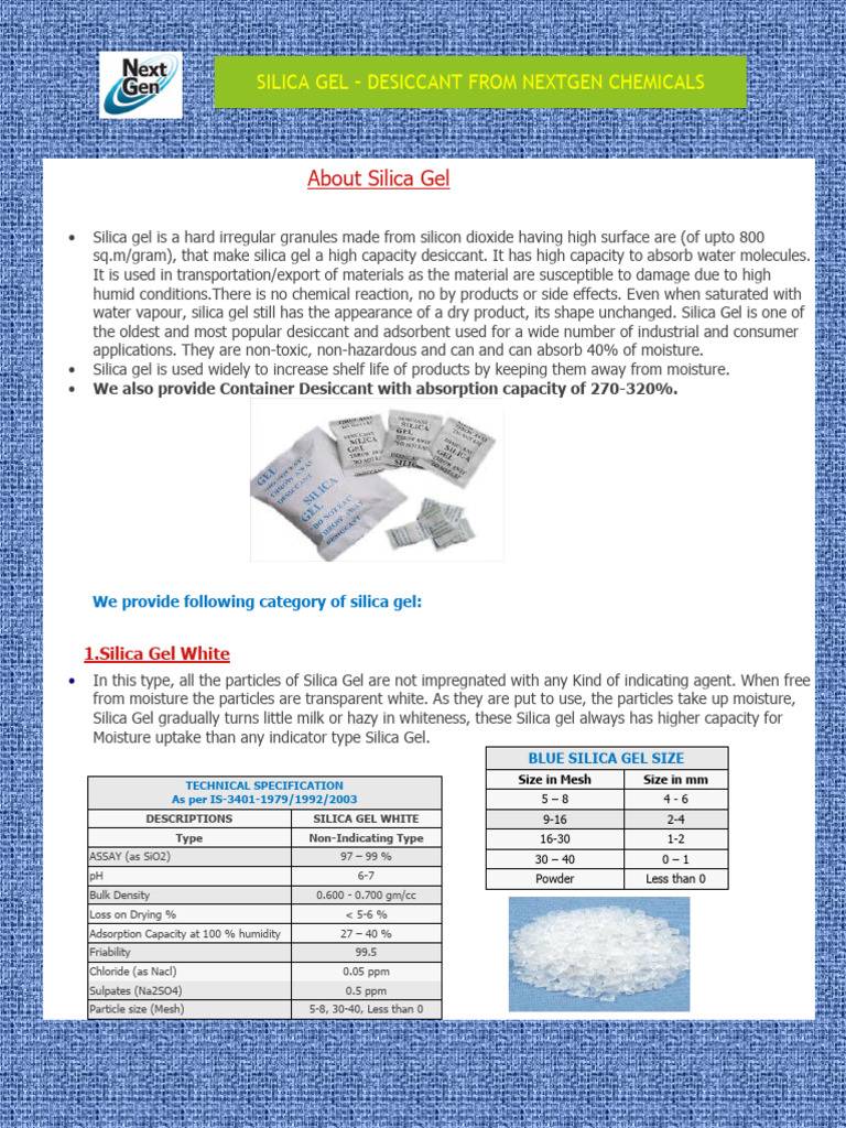 White Silica Gel | PDF