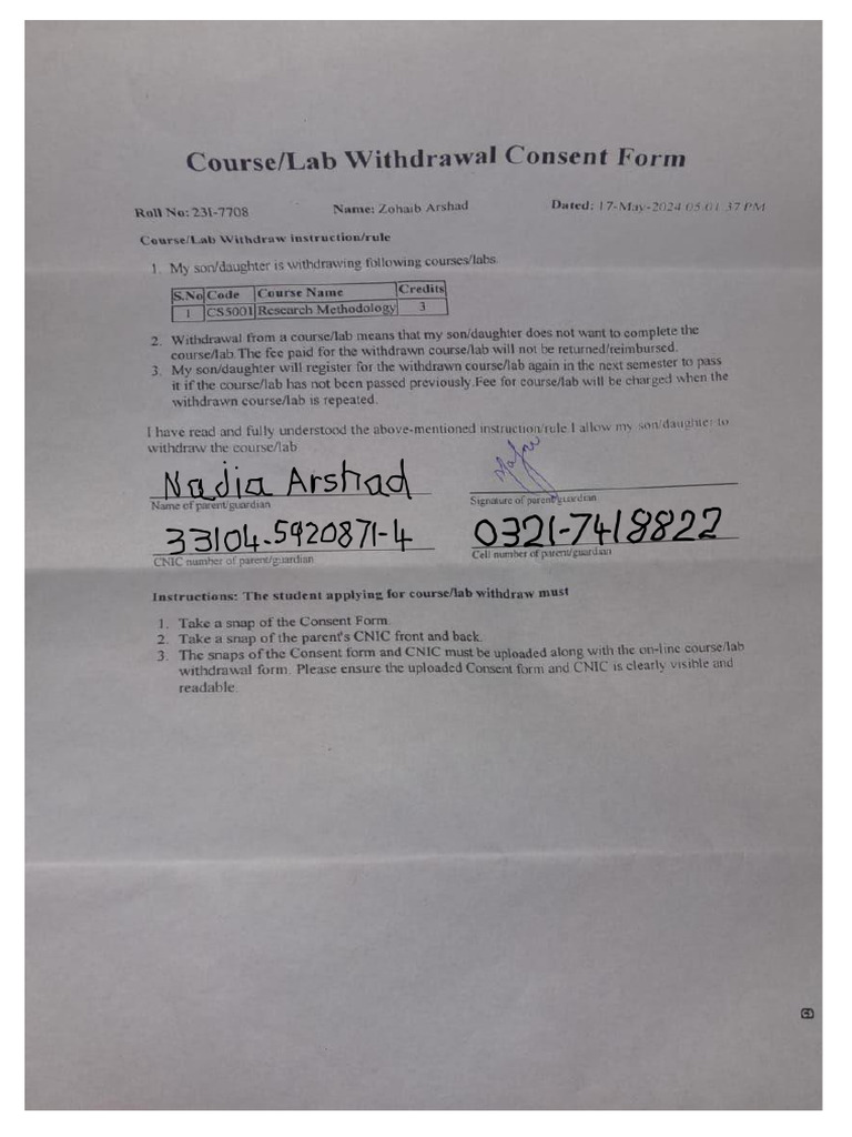 Withdrawal Form | PDF