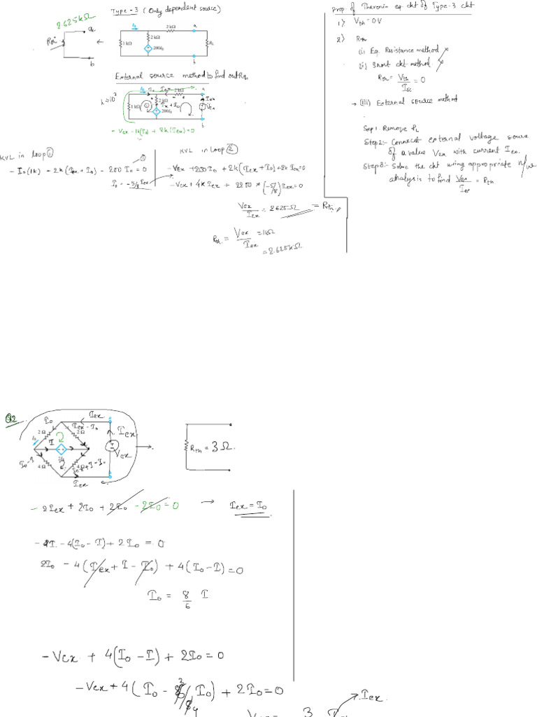 #13 - Thevenin's Theorem - Type 3 CKT | PDF