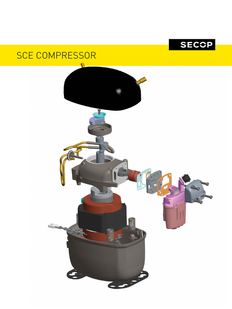 Secop Sce Compressor Exploded View | PDF