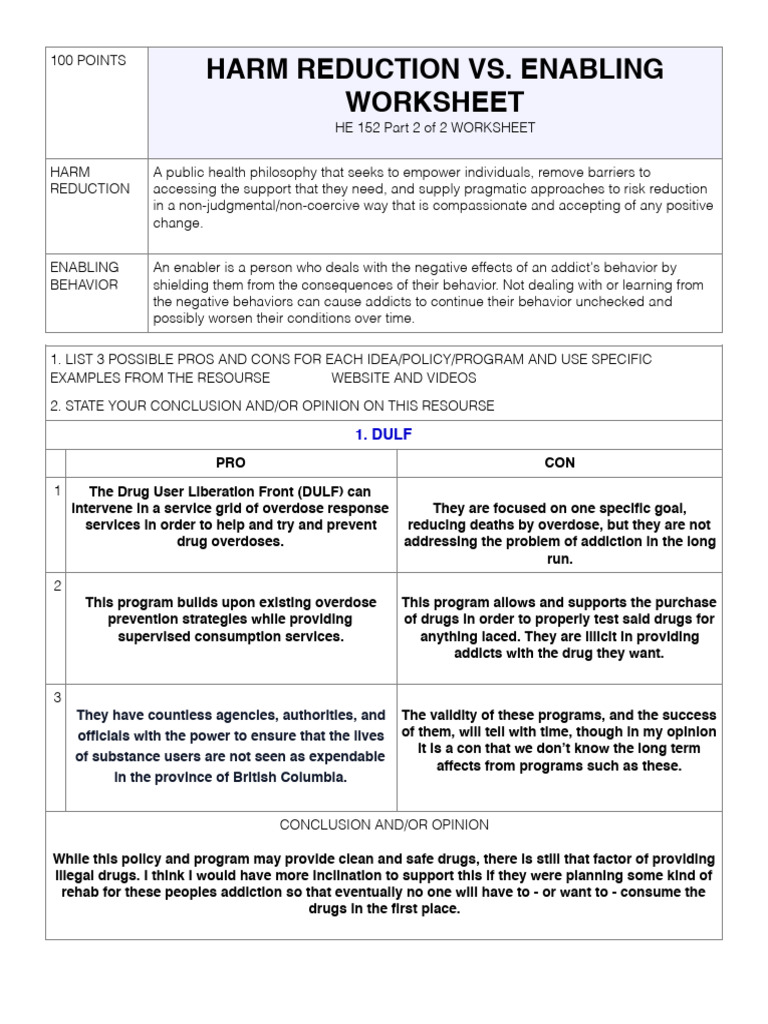 Harm Reduction | PDF
