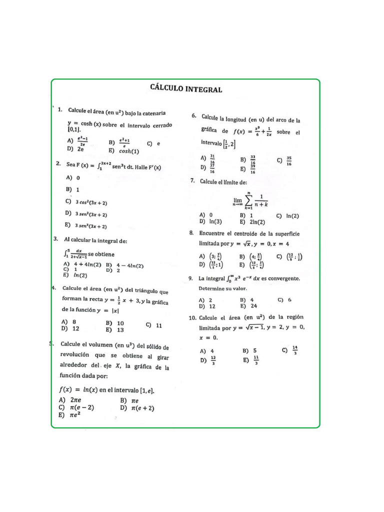 Calculo Integral | PDF