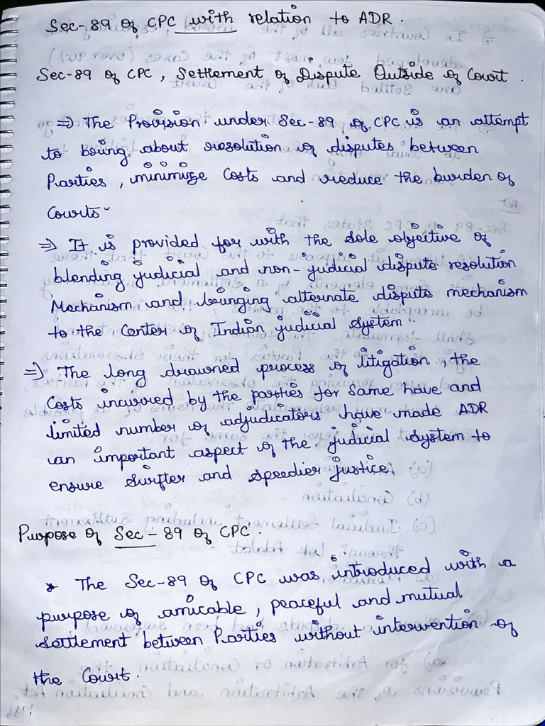 Section 89 of CPC | PDF