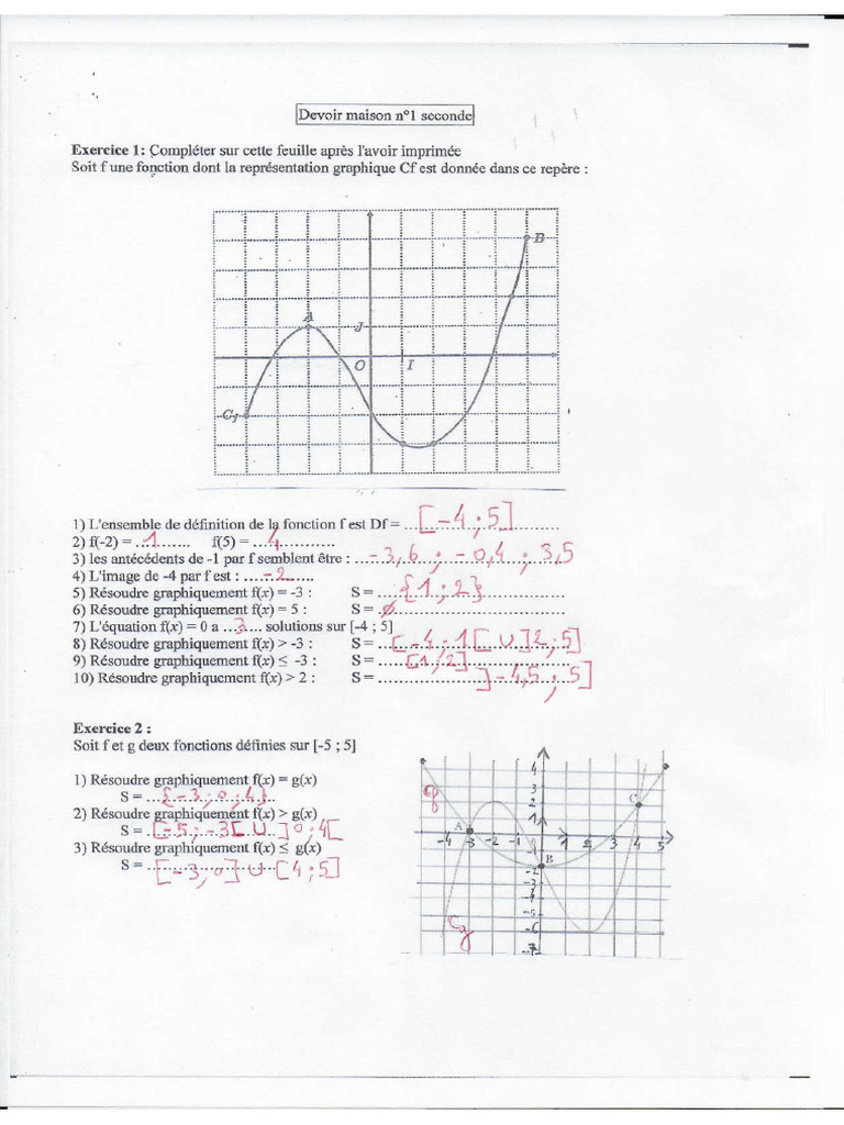 2 Correction DM N°1 2nde 2022-2023 | PDF