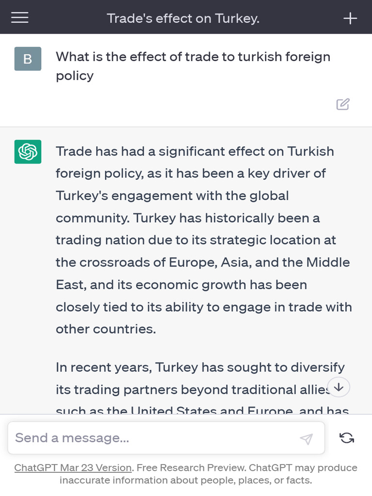 Trade's effect on Turkey | PDF