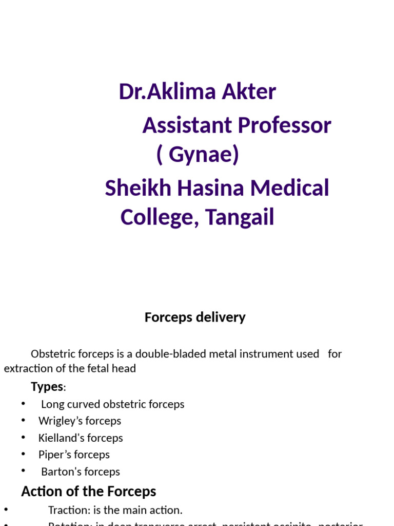 Forceps & Ventouse | PDF