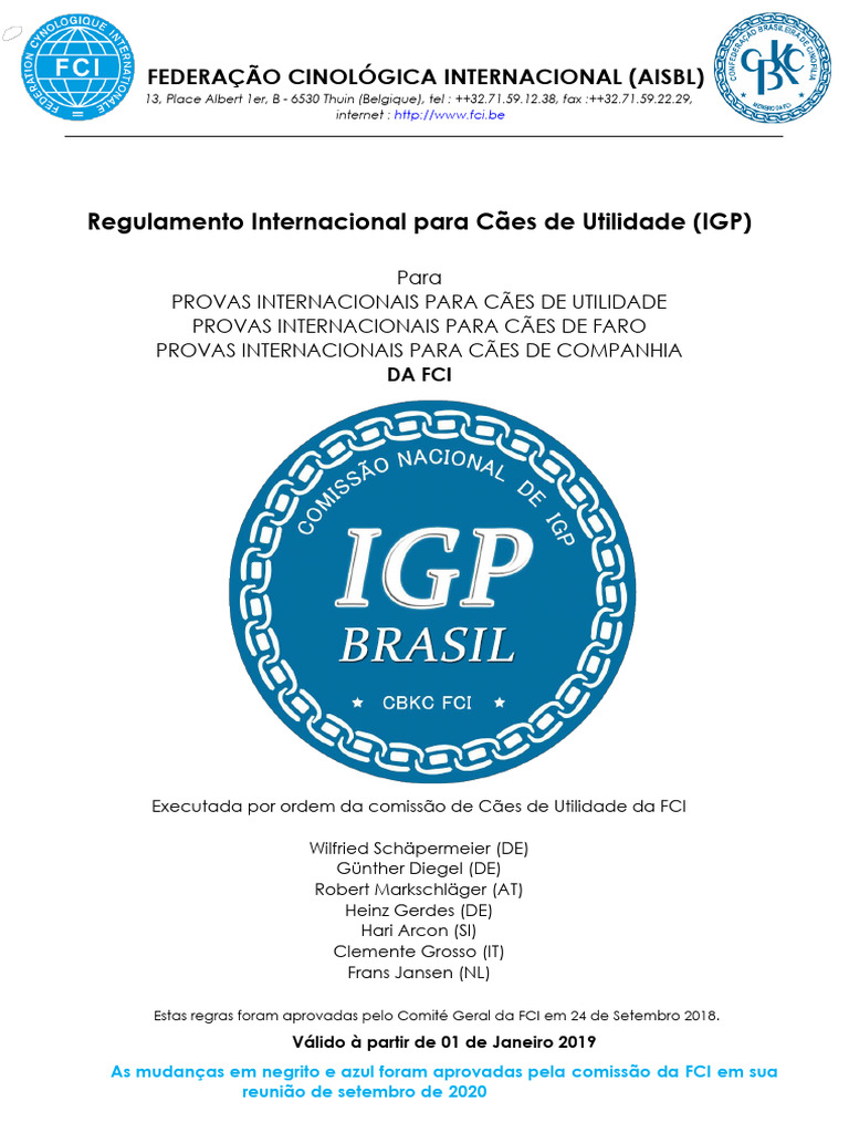 Regulamento Igp | PDF