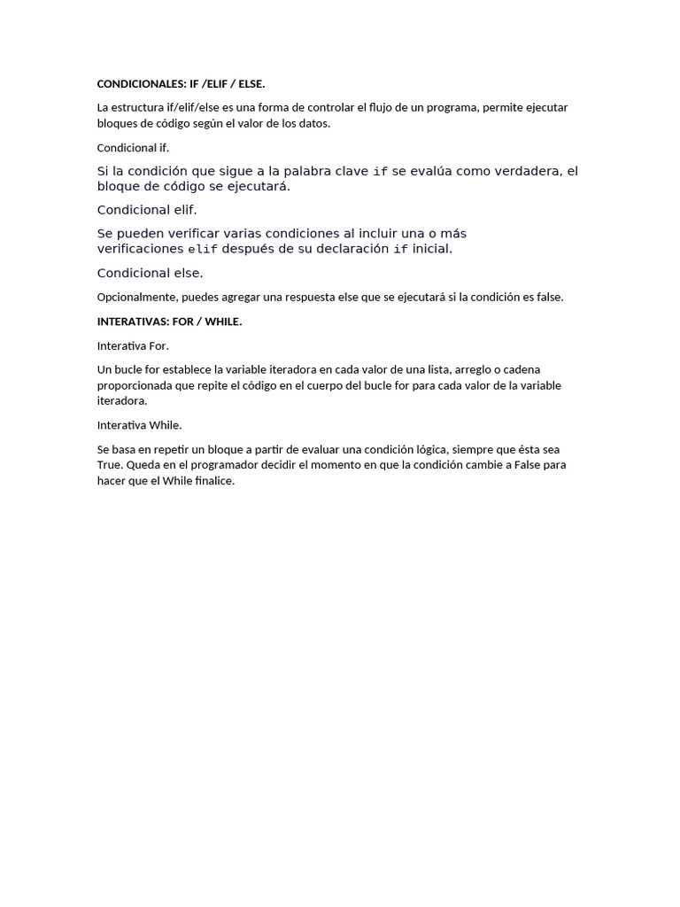 CONDICIONALES | PDF