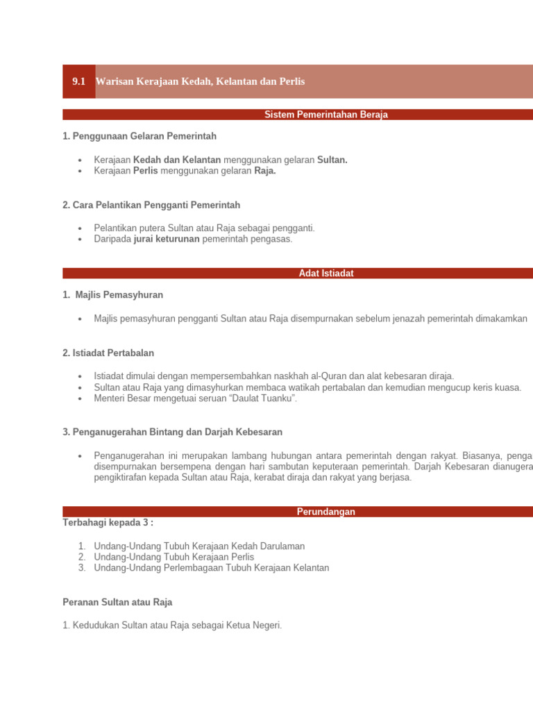 Sejarah Form 2, Bab9 | PDF